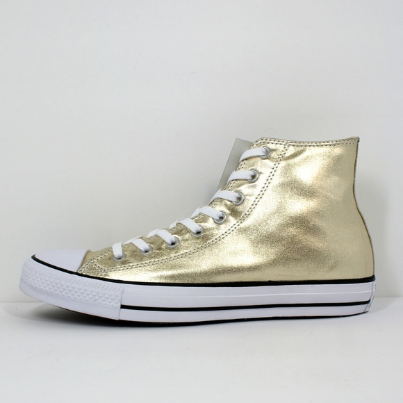 Converse | Shoes | Converse Chuck Taylor All Star Metallic Light Gold ...